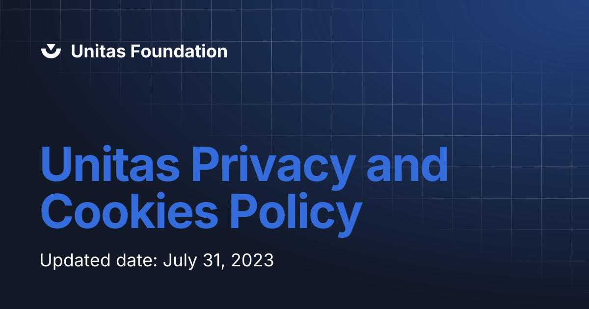 Unitas Privacy and Cookies Policy | Unitas Foundation